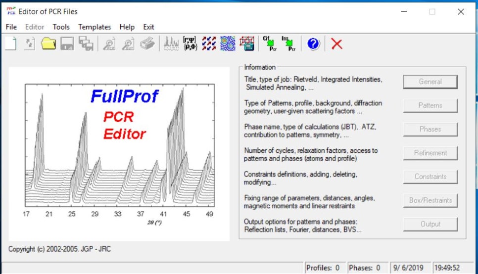 Fullprof 이용하여 XRD refinement 하기 (cif파일 이용) : 네이버 블로그