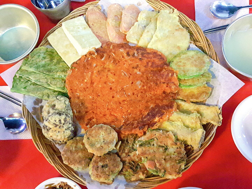 비오는날 사가정 전집 전초전에서 모듬전과 한라산 진로 막걸리 네이버 블로그