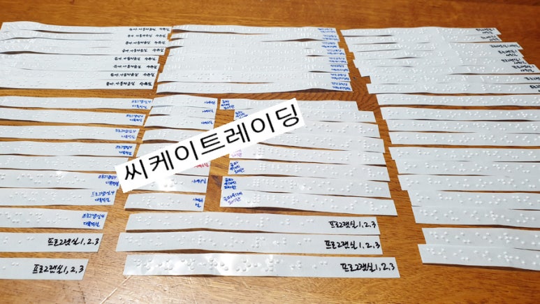 점자안내 점자스티커 점자표시 냉온수점자 승강기점자 점자인쇄 투명점자 화장실점자안내 씨케이트레이딩 네이버 블로그