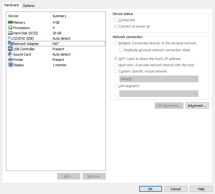 VMWare Bridge Mode(브릿지 모드) 설정하기 : 네이버 블로그