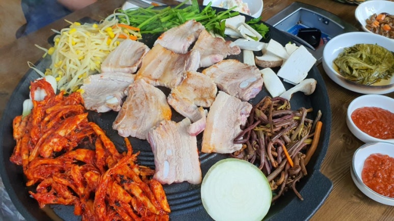 청주용정동맛집더덕무한리필솥뚜껑삼겹살 네이버 블로그