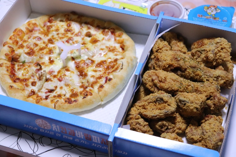 구미 봉곡동 배달맛집 치킨과 피자 둘다 먹고 싶은 날엔 치킨과바람피자 네이버 블로그