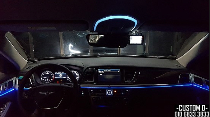 제네시스DH 330 가변 RGB광섬유 엠비언트 무드등 시공했어요! G80,380도 가능하다네요!~ : 네이버 블로그