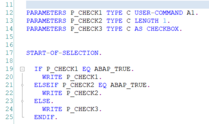 [SAP ABAP] Checkbox : 네이버 블로그