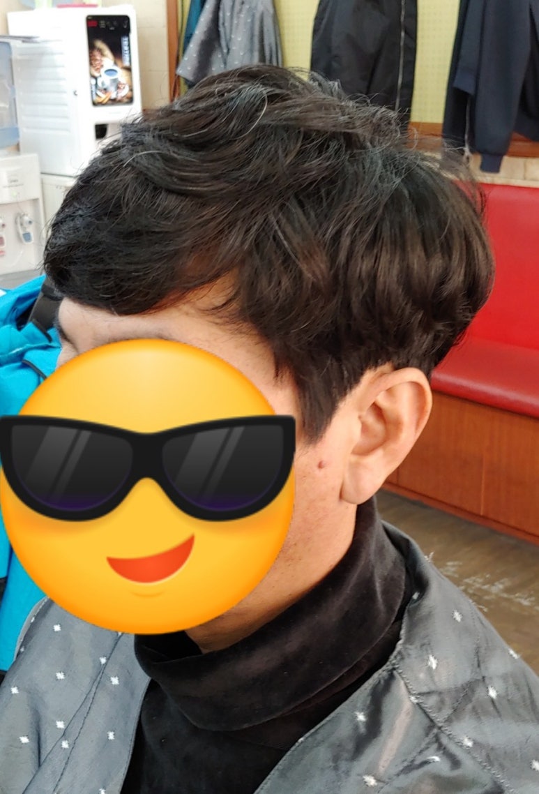의정부남자댄디 남성컷 구렛나루살리는 댄디컷볼륨쉐도우펌 남자가위컷 생머리직모 윗머리가라앉는생머리 손질편하게부드럽게 넘어가게