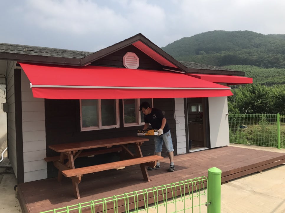 화성시 조립식주택 어닝설치 사례 화성 조립식건물농막 접이식어닝고정식 어닝 설치 네이버 블로그