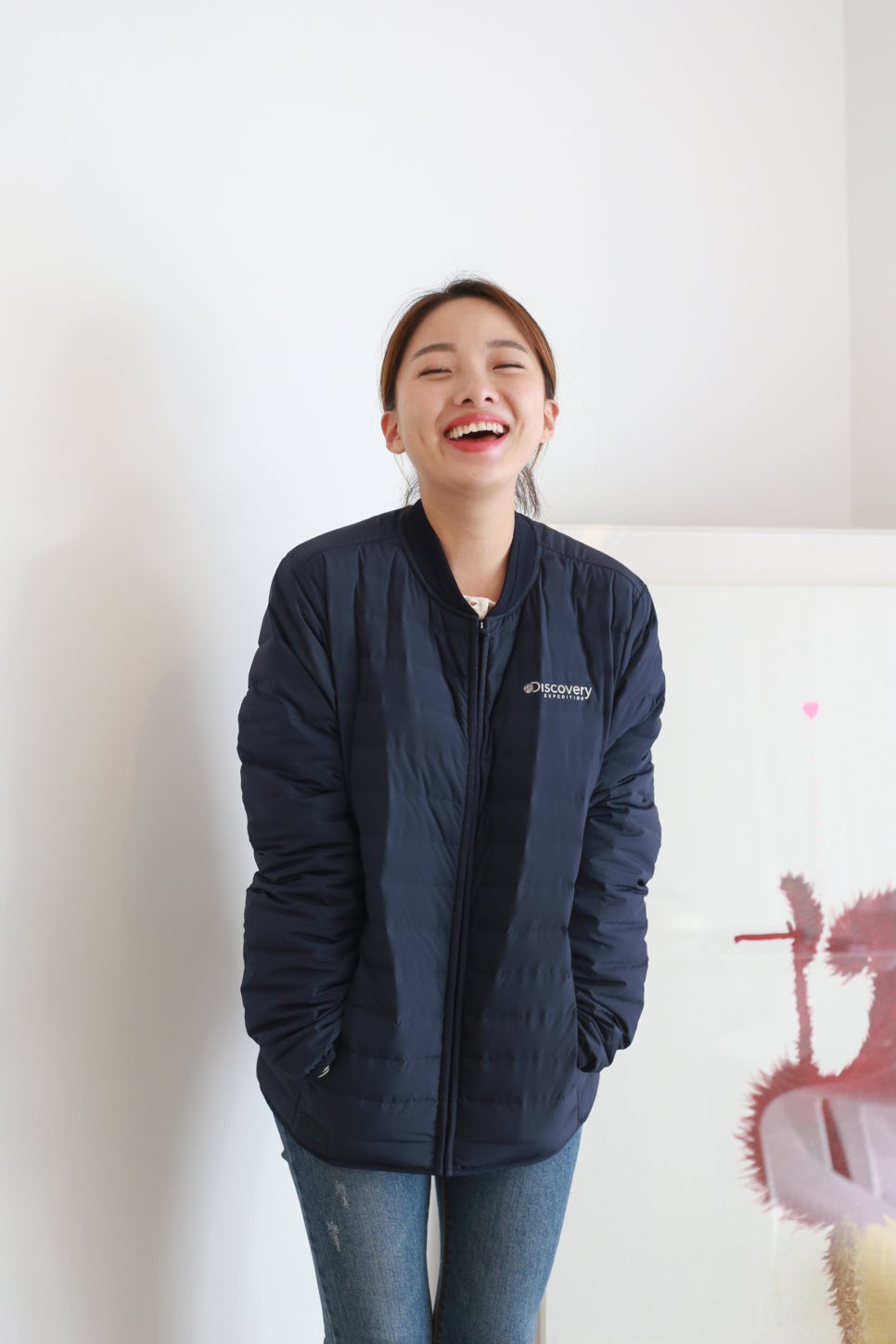 여성 경량패딩 디스커버리 튜브다운 :: 간절기 아우터로 딱! : 네이버 블로그