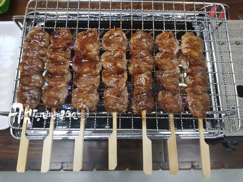 바베큐재료 남양주 해자연캠핑장 먹거리준비물로 염통꼬치구이 후기~ 네이버 블로그