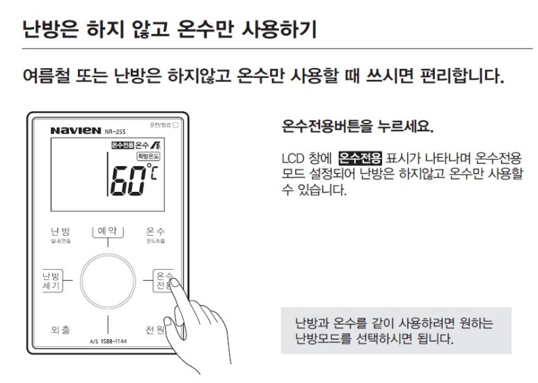 경동나비엔 가스보일러 실내온도조절기nr 25s 사용설명서 네이버 블로그