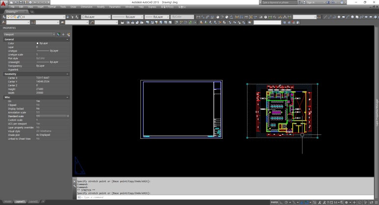 Auto CAD 캐드 인테리어 도면 MVIEW(엠뷰) 작업하기 : 네이버 블로그