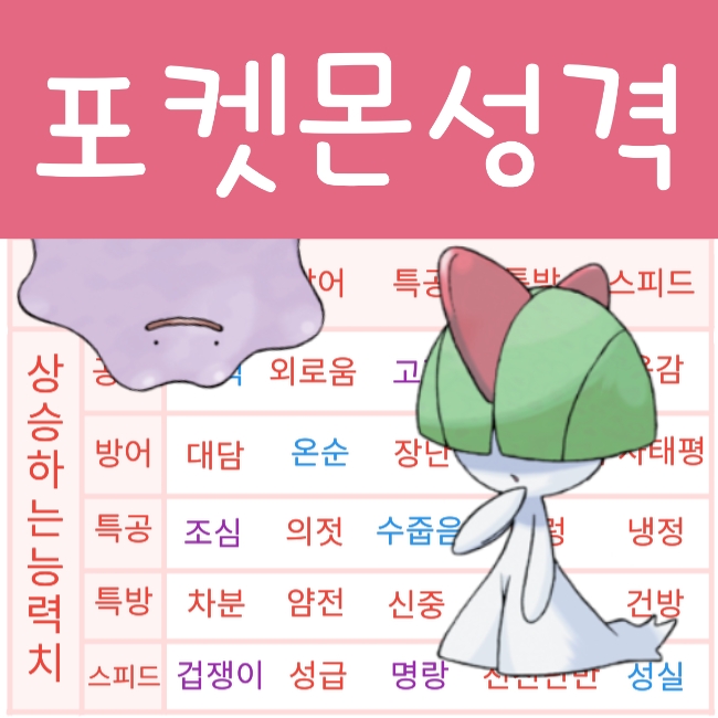 포켓몬스터 소드 실드 성격표 포켓몬 성격 바꾸기 싱크로 공략 네이버 블로그