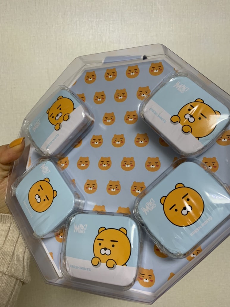 카카오프렌즈x임팩트 캔디 무설탕 민트 박하 입안이 개운해 네이버 블로그