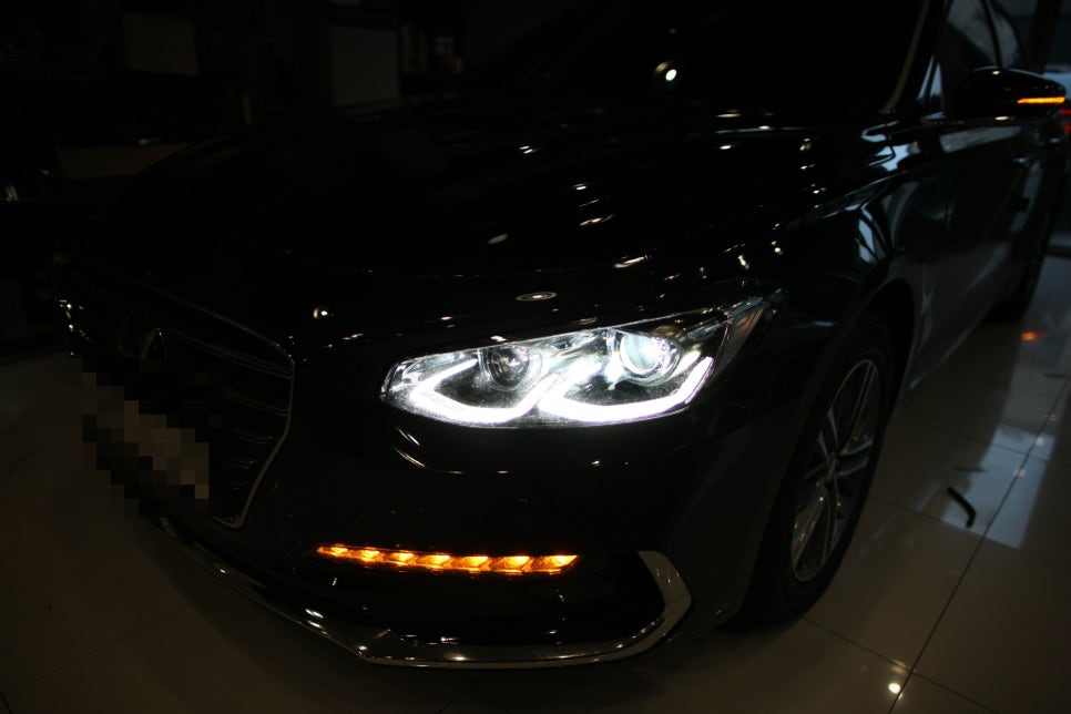그랜져ig 순정 Led 전조등 Afls 가변형전조등 장착 및 순정 Led 턴시그널 Led방향지시등 장착 작업 제이튠