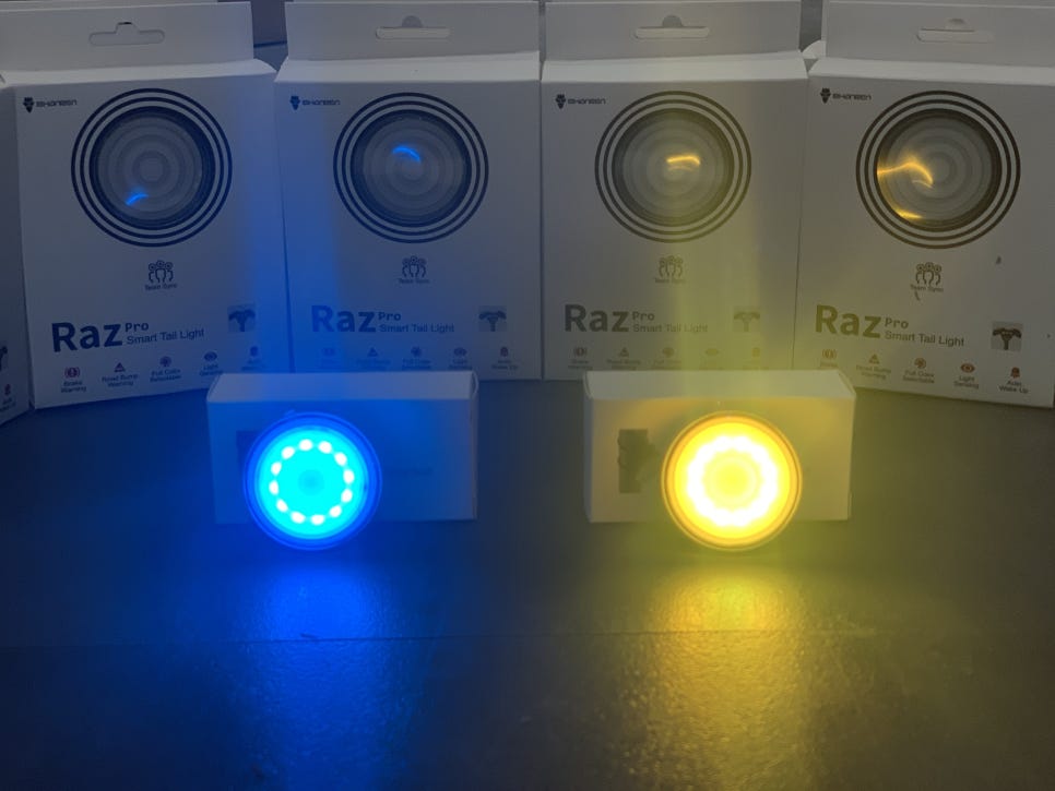 야간그룹라이딩 자출 필수품 SHANREN RAZ-PRO(라즈프로) 자전거 스마트 후미등 동영상 리뷰 및 소개 : 네이버 블로그