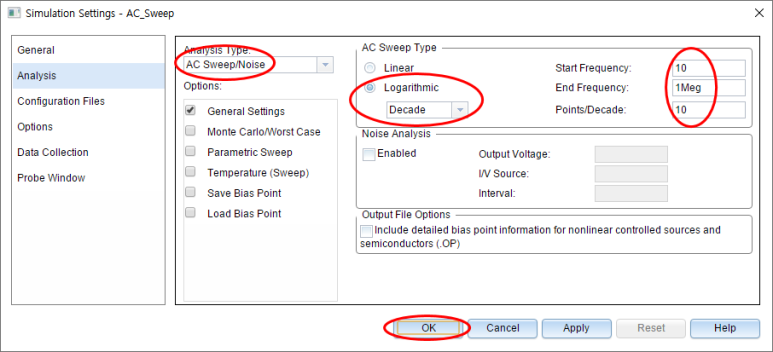 [Pspice Tutorial #4] Simulation_AC Sweep : 네이버 블로그