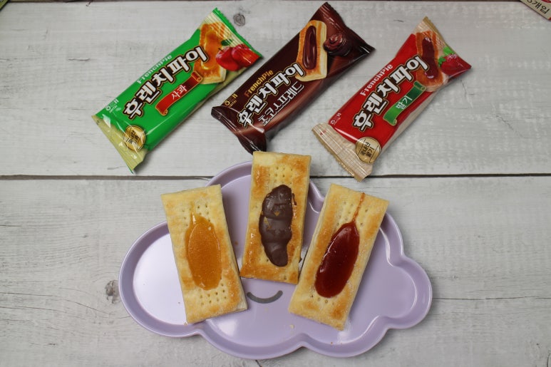 해태 후렌치파이 초코스프레드딸기사과 네이버 블로그