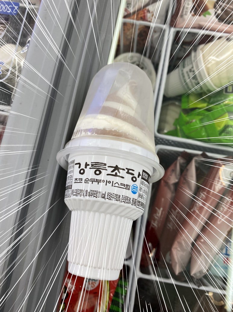 편의점 리뷰 Gs25 강릉초당 초코 순두부아이스크림 리뷰 네이버 블로그