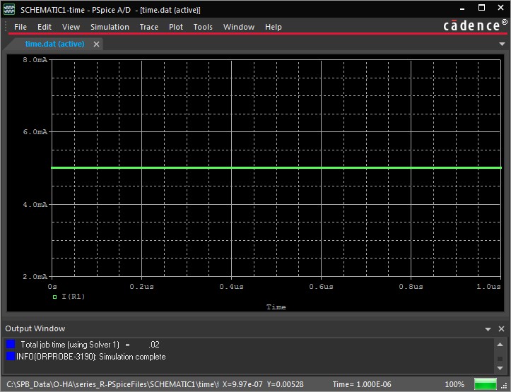 OrCAD PSpice A/D 사용법: 02.PSpice 결과 파형 확인하기 : 네이버 블로그