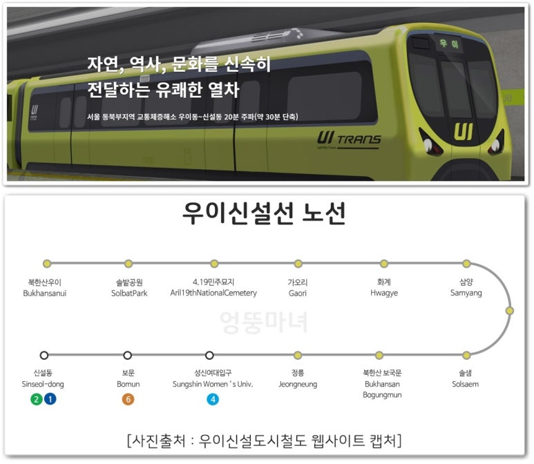 우이신설선 경전철 추진과정 네이버 블로그