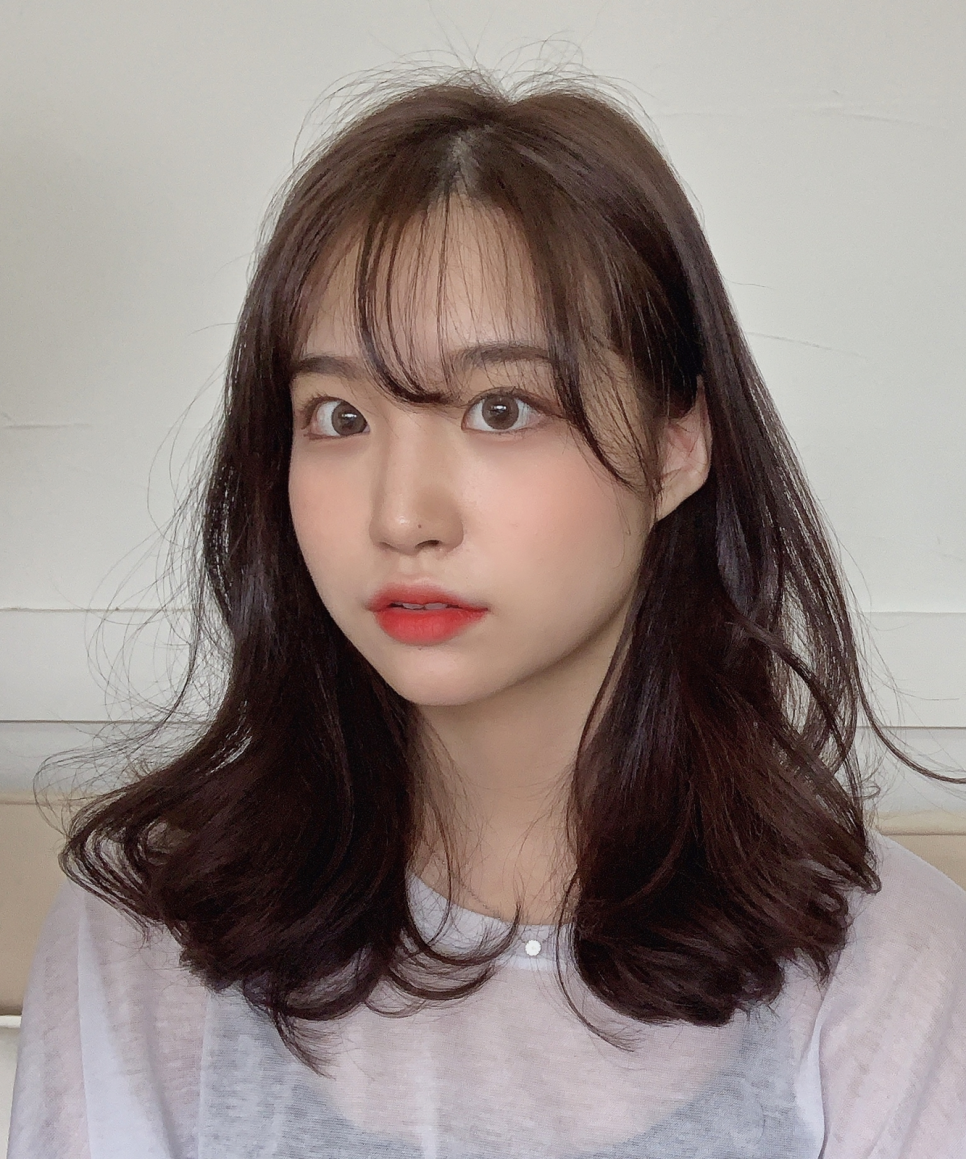 여자 반곱슬 머리에 요즘유행하는머리스타일 했어요 네이버 블로그
