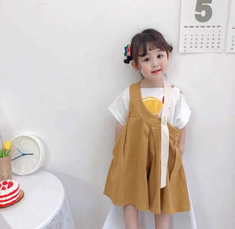 엄탱몰 유아멜빵룩 멜빵와이드팬츠 여아와이드팬츠 딸램데일리 등원룩 예쁜여름옷 수입아동복 시원한여름바지 추천 네이버 블로그