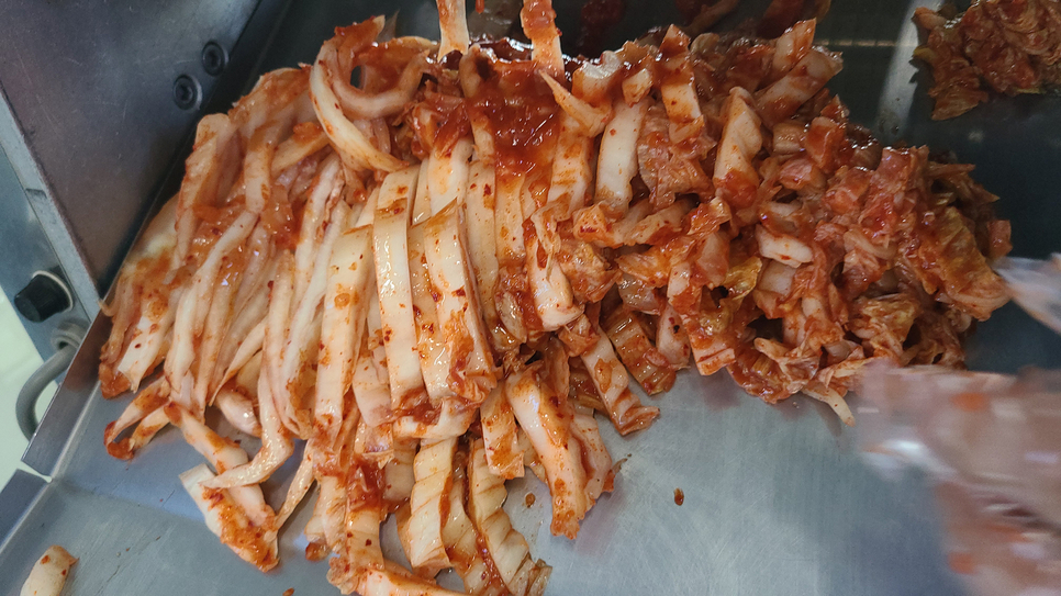 김치절단기 김치자르는기계 김장김치슬라이스기 생고기절단기 식품기계테스트 네이버 블로그