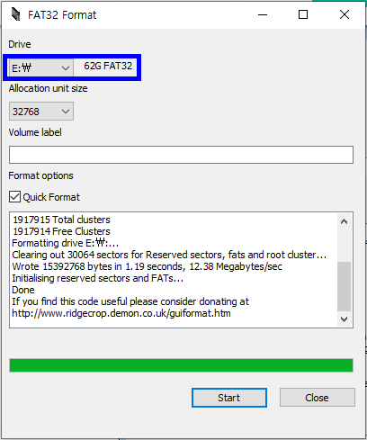 USB메모리, SD카드를 FAT32로 포맷하는 방법-guiformat 다운로드 : 네이버 블로그