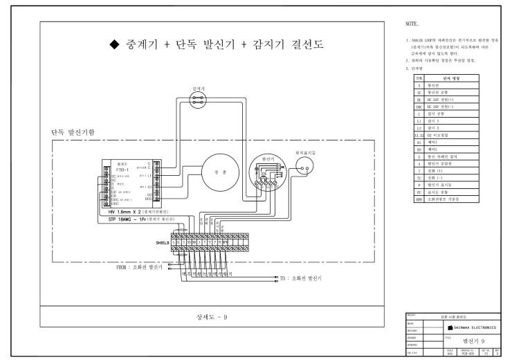 R형 중계기 결선도 실무 네이버 블로그