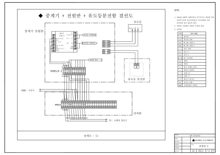 R형 중계기 결선도 실무 네이버 블로그