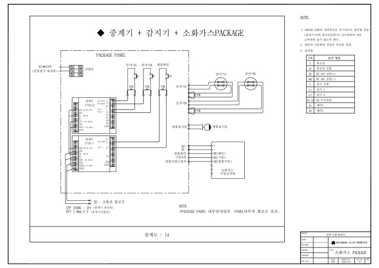 R형 중계기 결선도 실무 네이버 블로그