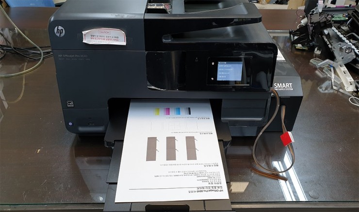 HP Officejet Pro 8640 - 출력이상 950헤드수리 [컴프링크] 용인 동백 죽전 분당 성남 프린터 수리 임대 판매 ...