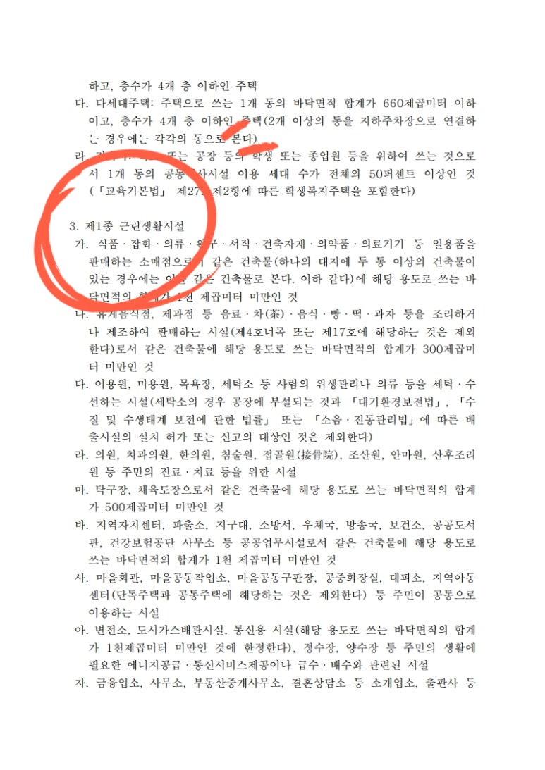 건축법에 의한 근린생활시설의 분류 제1종 제2종근생 이란 네이버 블로그