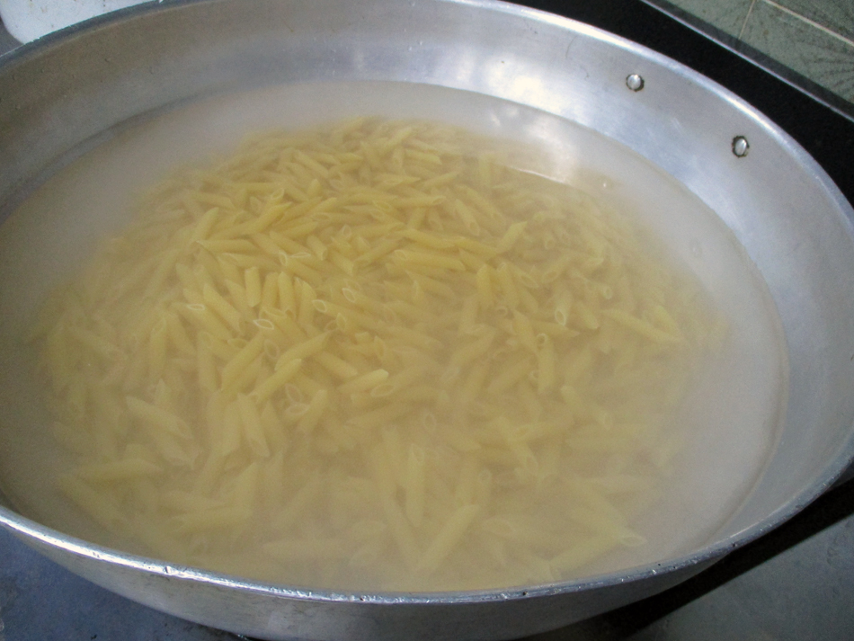 단체급식 펜네 샐러드파스타 100인분 만들기 네이버 블로그
