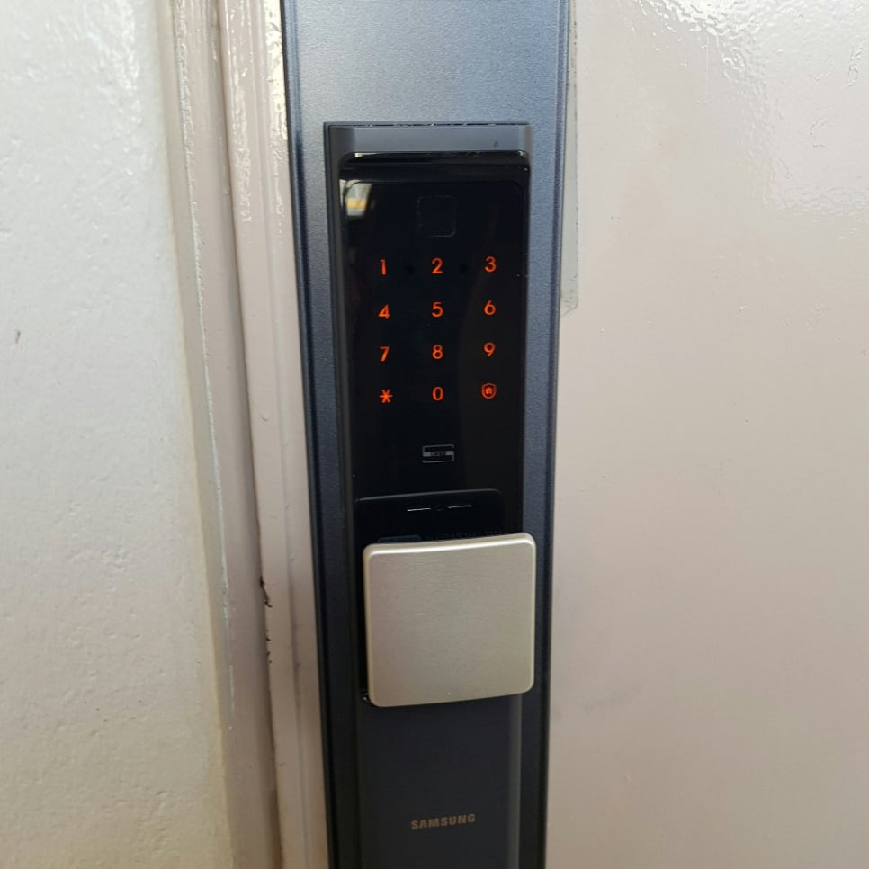 과천 별양동 주공아파트 삼성 디지털도어락 SHP-DR700 와이파이연동 푸시풀도어락 방문 설치 : 네이버 블로그