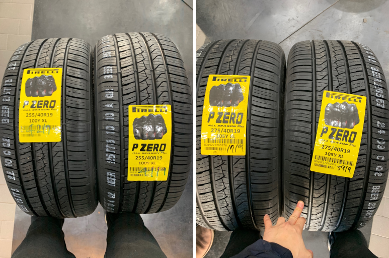 벤츠 S500 Amg W221 피렐리 피제로 올시즌 플러스 교체 장착 및 휠 얼라이먼트 교정 255 40 19