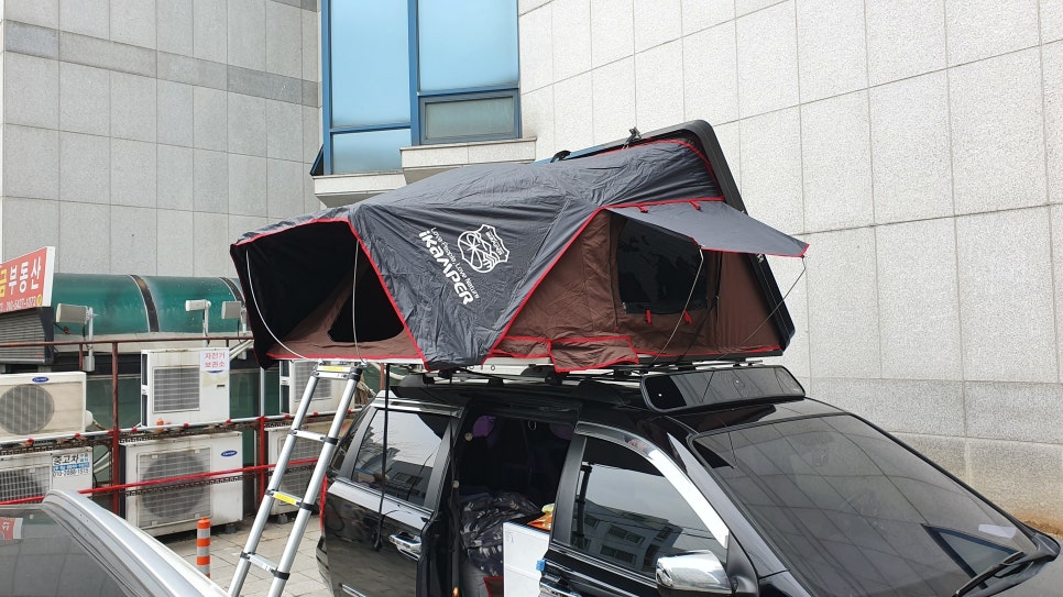 충북 청주 아이캠퍼 루프탑텐트 그랜드카니발 차박 캠핑 준비 완료 네이버 블로그