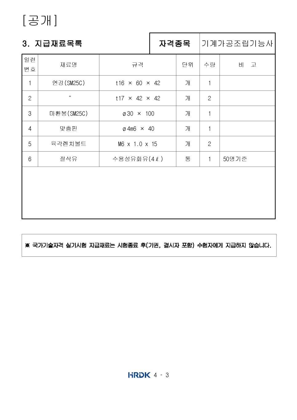 기계가공조립기능사 실기 시험지 And 공개도면 네이버 블로그