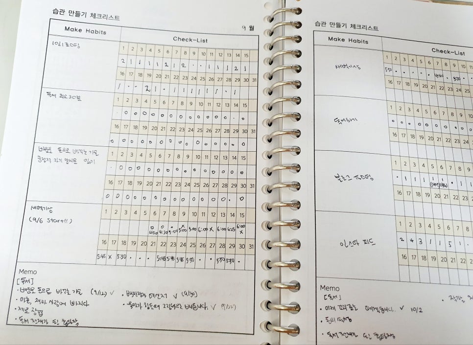 셀프 바인더 양식 습관체크리스트 데일리플래너 버킷리스트 독서리스트 본깨적 독서양식 다운받으세요 네이버 블로그