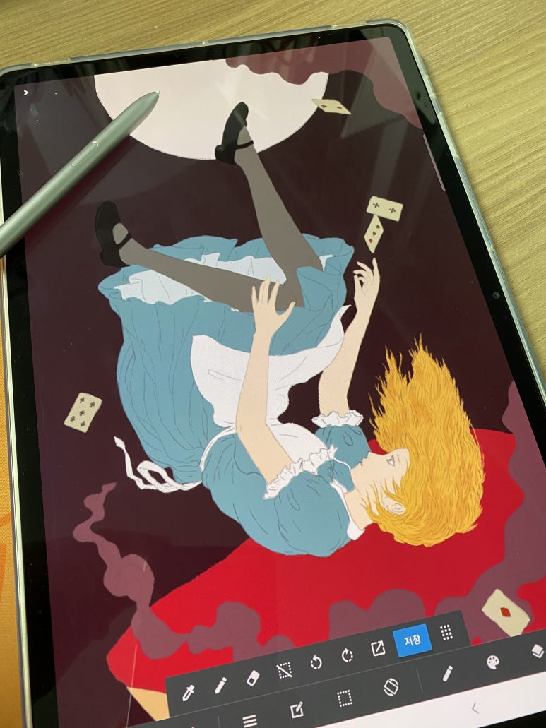 갤럭시탭 안드로이드 드로잉 앱 메디방 페인트로 그림 그리기갤럭시탭 S7 S 펜 네이버 블로그