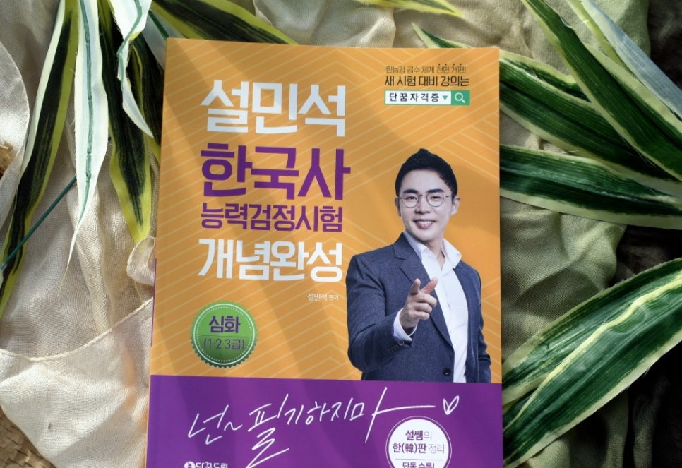 한능검 심화 공부하기 설민석 한국사능력검정시험 개념완성 심화 교재 단꿈자격증 인강 후기 네이버 블로그