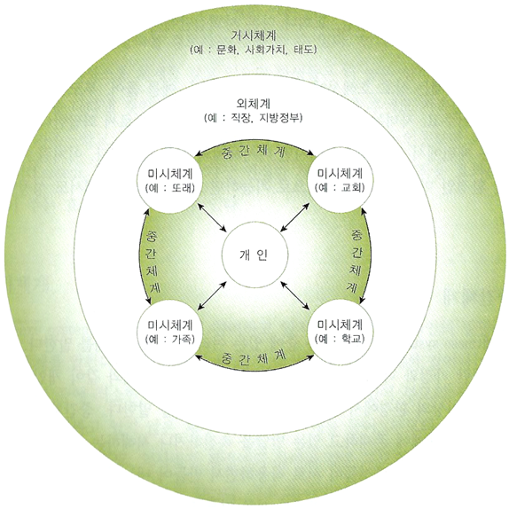 생태 체계적 관점에서의 환경체계 생태적 체계의 구성미시체계 중간체계 외체계 거시체계 시간체계 네이버 블로그