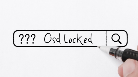 OSD LOCKED 잠금해제 및 켜는 방법 간단해요 : 네이버 블로그