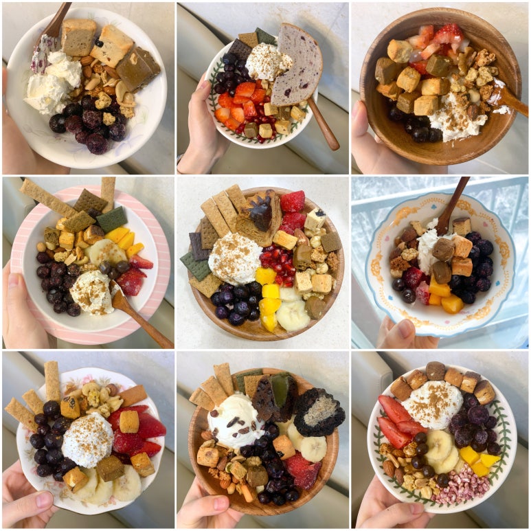 그릭요거트 맛있게 먹는 법 토핑 꿀조합 과일 그래놀라 요거트 빵거트볼 욕망의 요거트볼 네이버 블로그