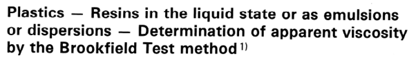 ASTM/ISO 2555:2018 점도 측정법(브룩필드 점도계법) 소개 - 단일 원통형 회전 점도계법 : 네이버 블로그