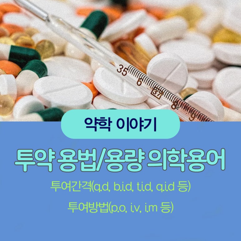 투약 용법/용량 관련 의학용어 qd, bid, tid, qid, po, iv, im : 네이버 블로그