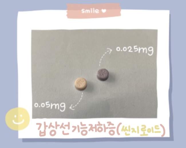 임신준비04 혈액검사 갑상선기능저하증 씬지로이드 복용 클로미펜 액토스정 복용 네이버 블로그