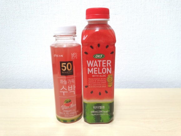 편의점 수박주스 Gs25 세븐일레븐 비교 유어스 빙그레 하늘 가득 수박 Okf 워터멜론 네이버 블로그