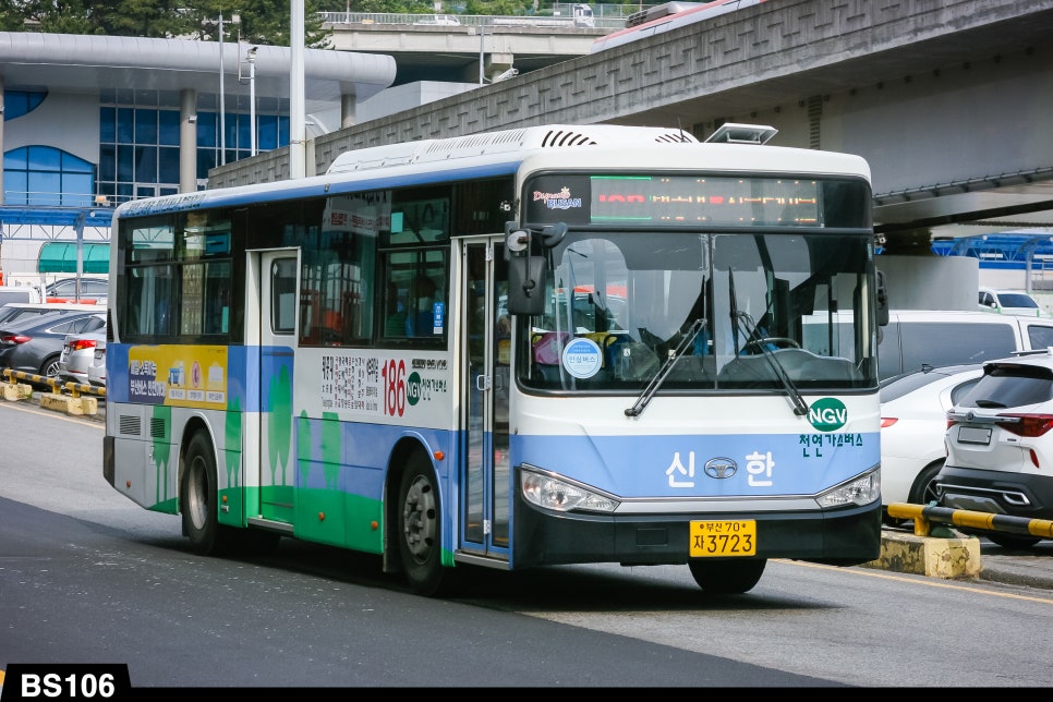 [부산/일반] 신한여객 186번 3723호 대우 NEW BS106 NGV"15 : 네이버 블로그