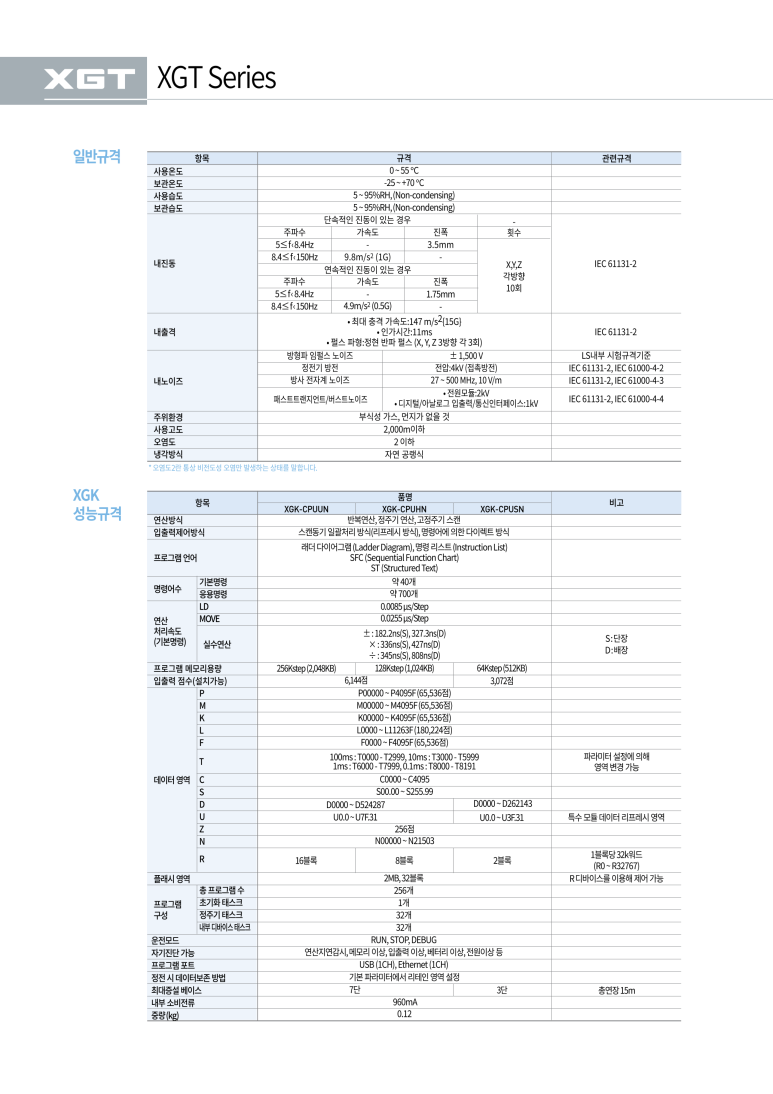 XGT Series Catalog KR 202105 : 네이버 블로그