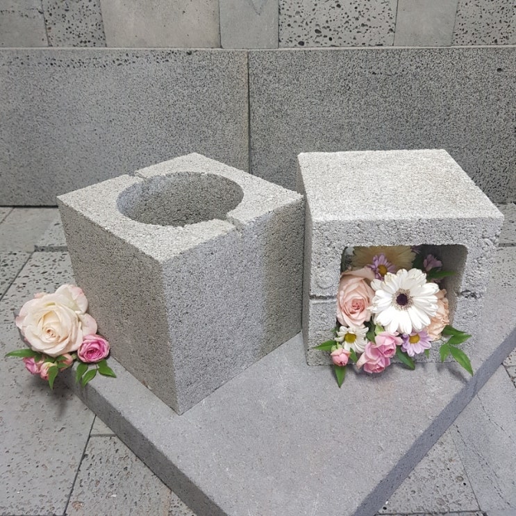 육지모래로 만든 디자인블럭 Sq 네모 큐브블럭 예쁜 담장블록 파티션 칸막이 담장벽돌 네이버 블로그